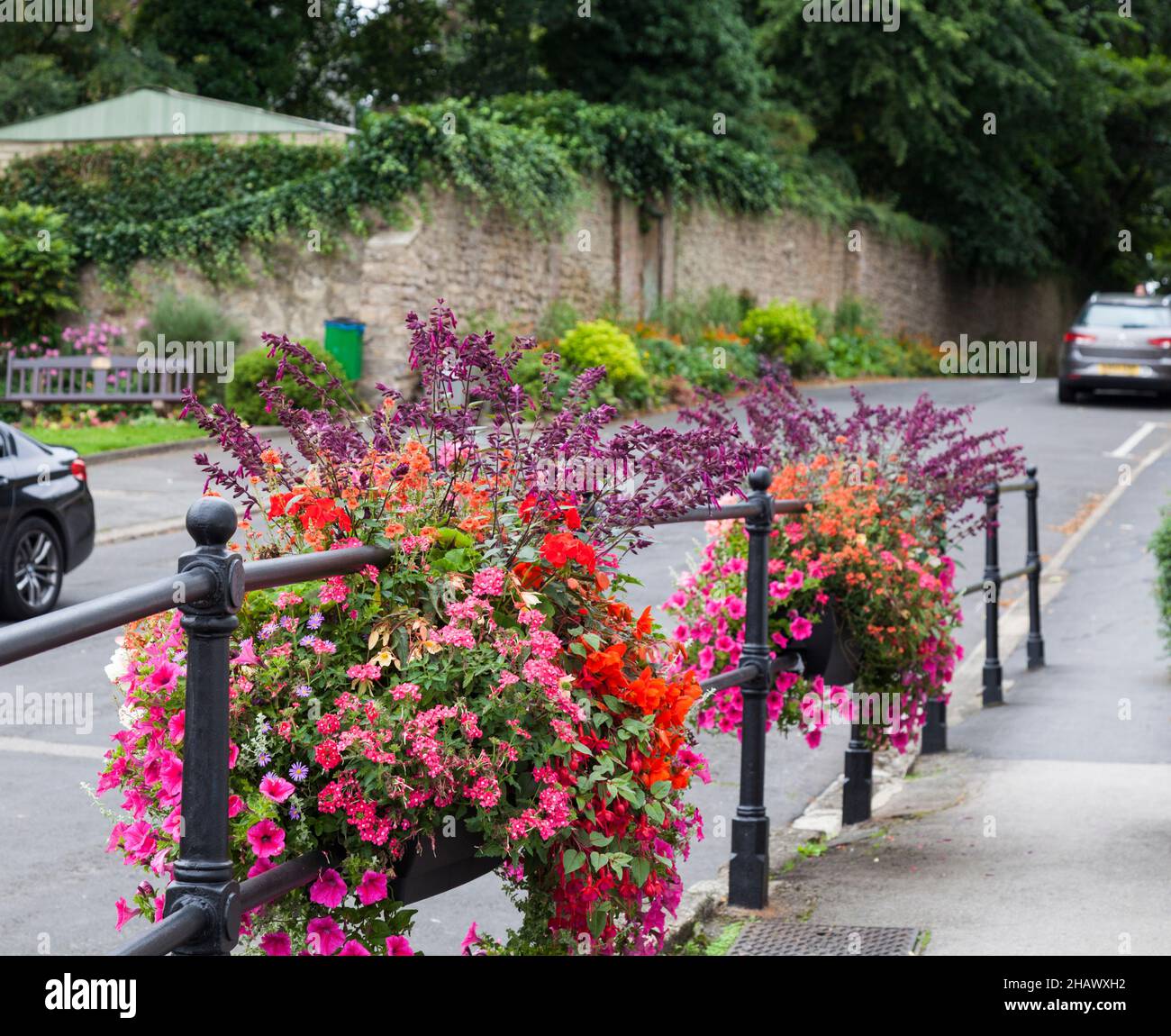 Draped over railings hi-res stock photography and images - Alamy