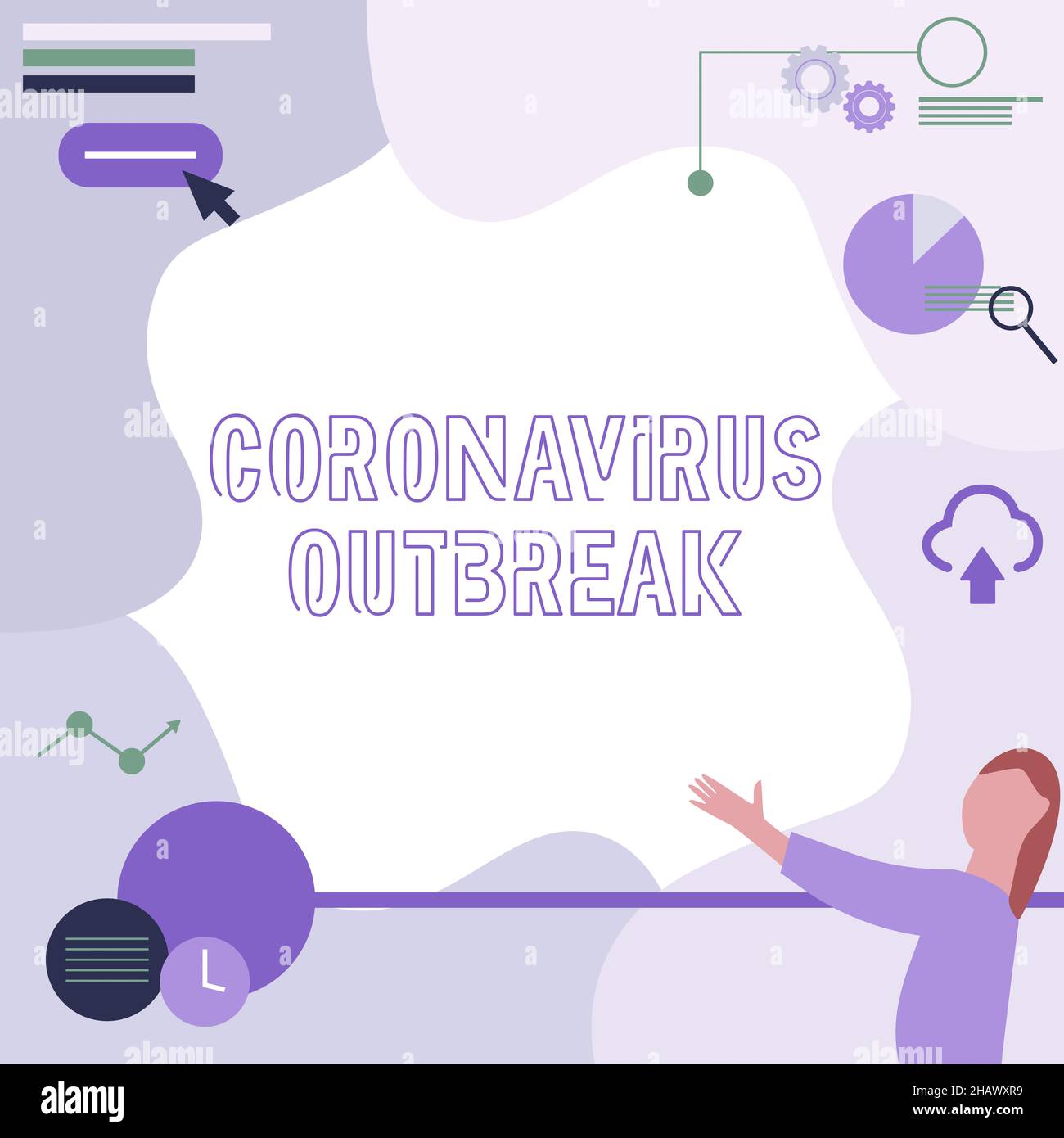 Text sign showing Coronavirus Outbreak. Internet Concept infectious ...