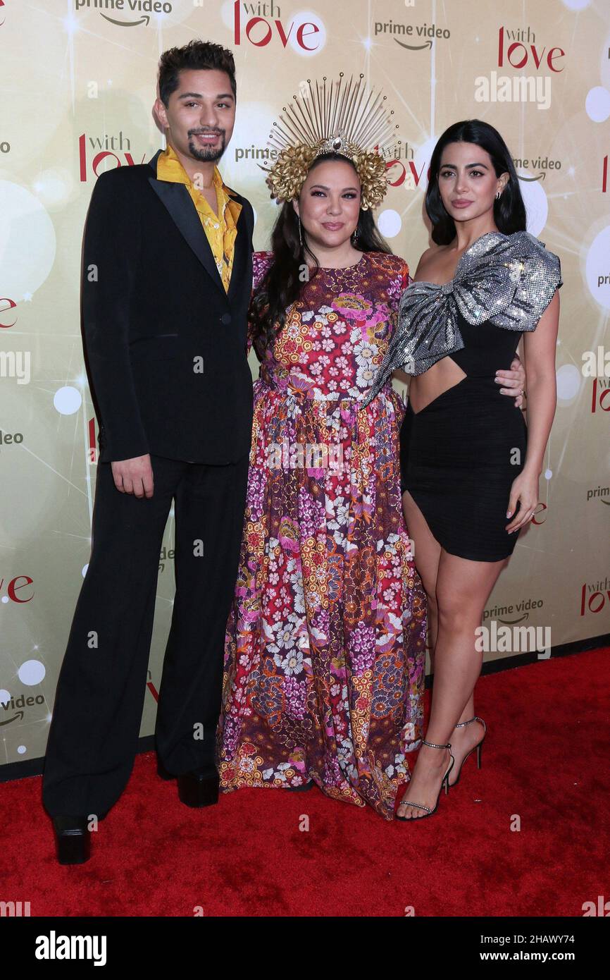 Los Angeles, CA. 9th Dec, 2021. Mark Indelicato, Gloria Calderon ...