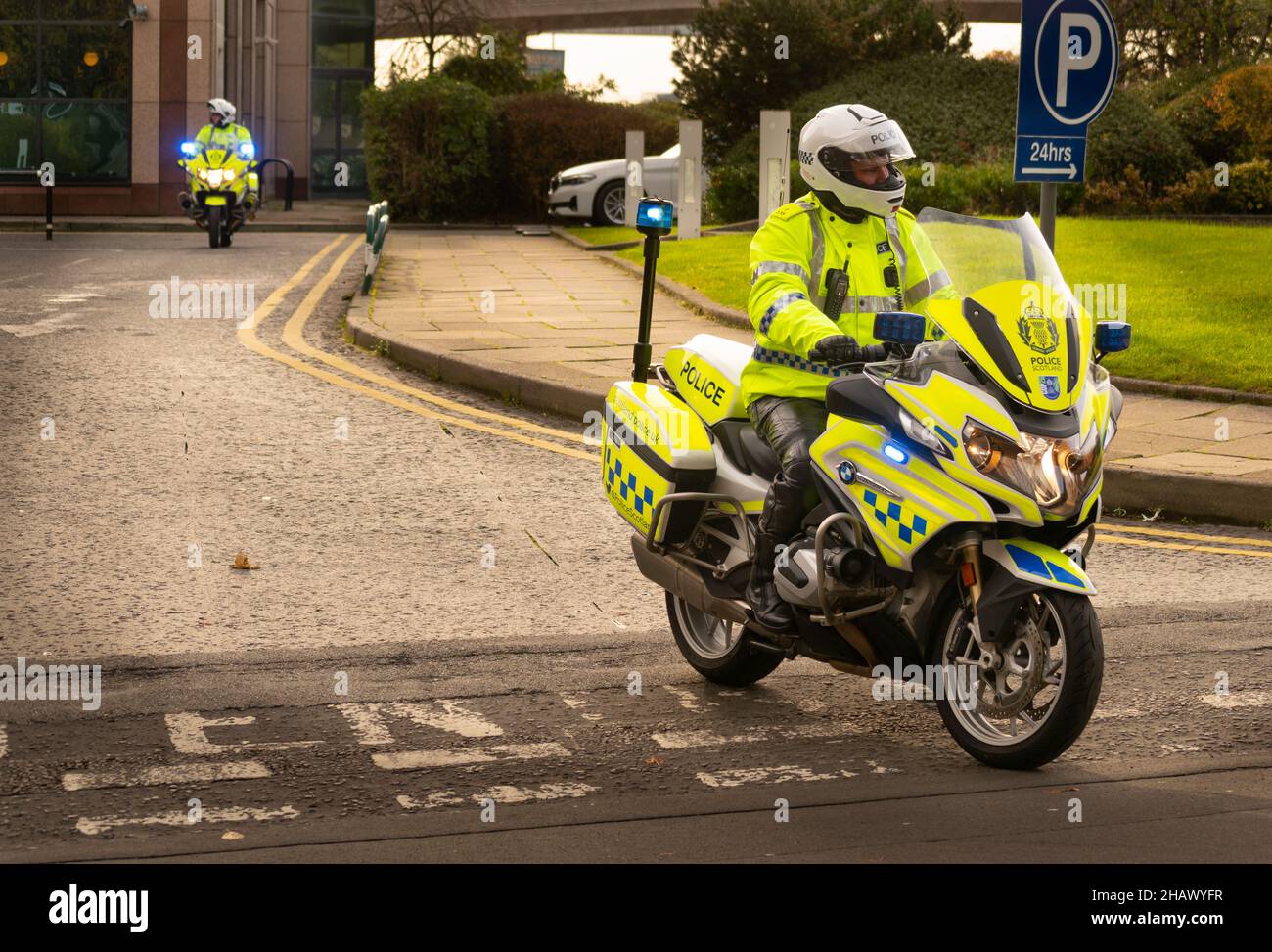 Police scotland motorcycle hi-res stock photography and images - Alamy