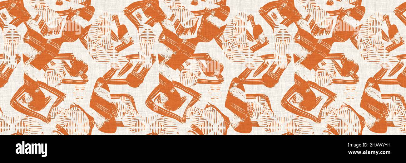 Seamless two tone hand drawn brushed effect pattern border swatch Stock ...