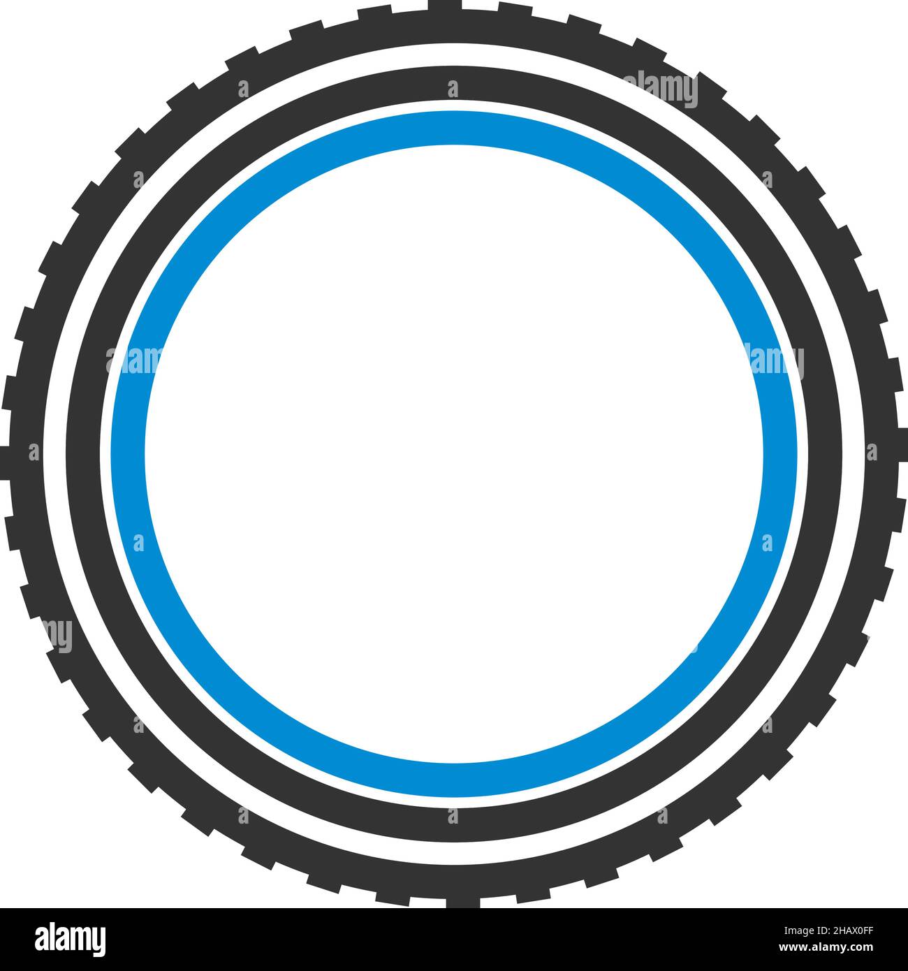 Bike Tyre Icon. Editable Bold Outline With Color Fill Design. Vector ...
