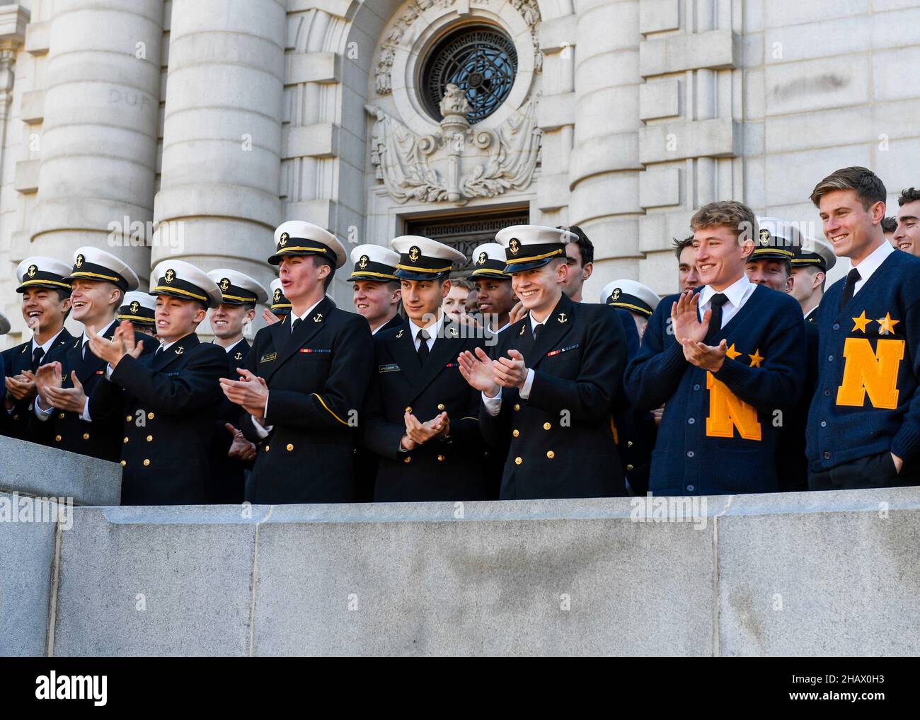 Navy Bell Ringing Ceremony Tolling Bells Hi Res Stock Photography And