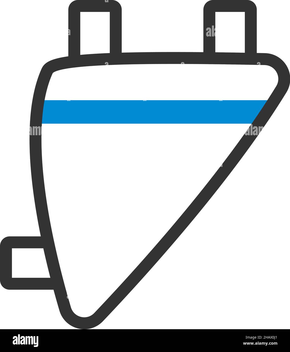 Bike Saddle Bag Icon. Editable Bold Outline With Color Fill Design ...