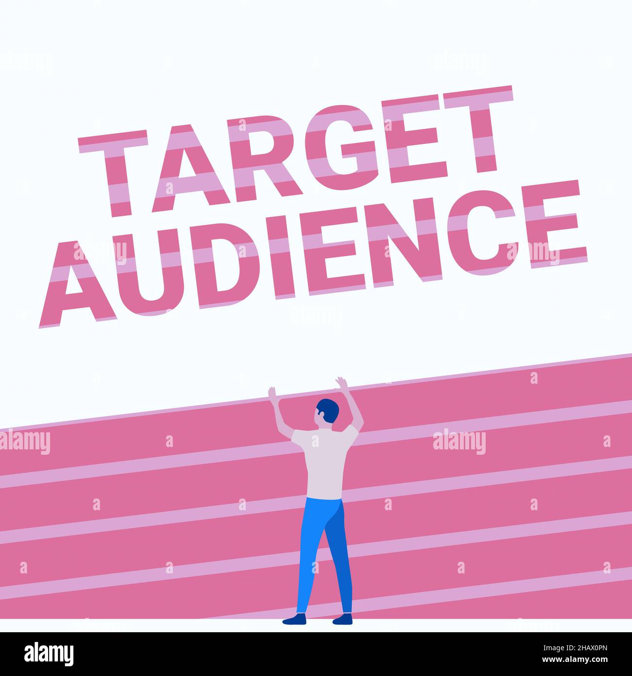 Sign displaying Target Audience. Word Written on category of showing ...