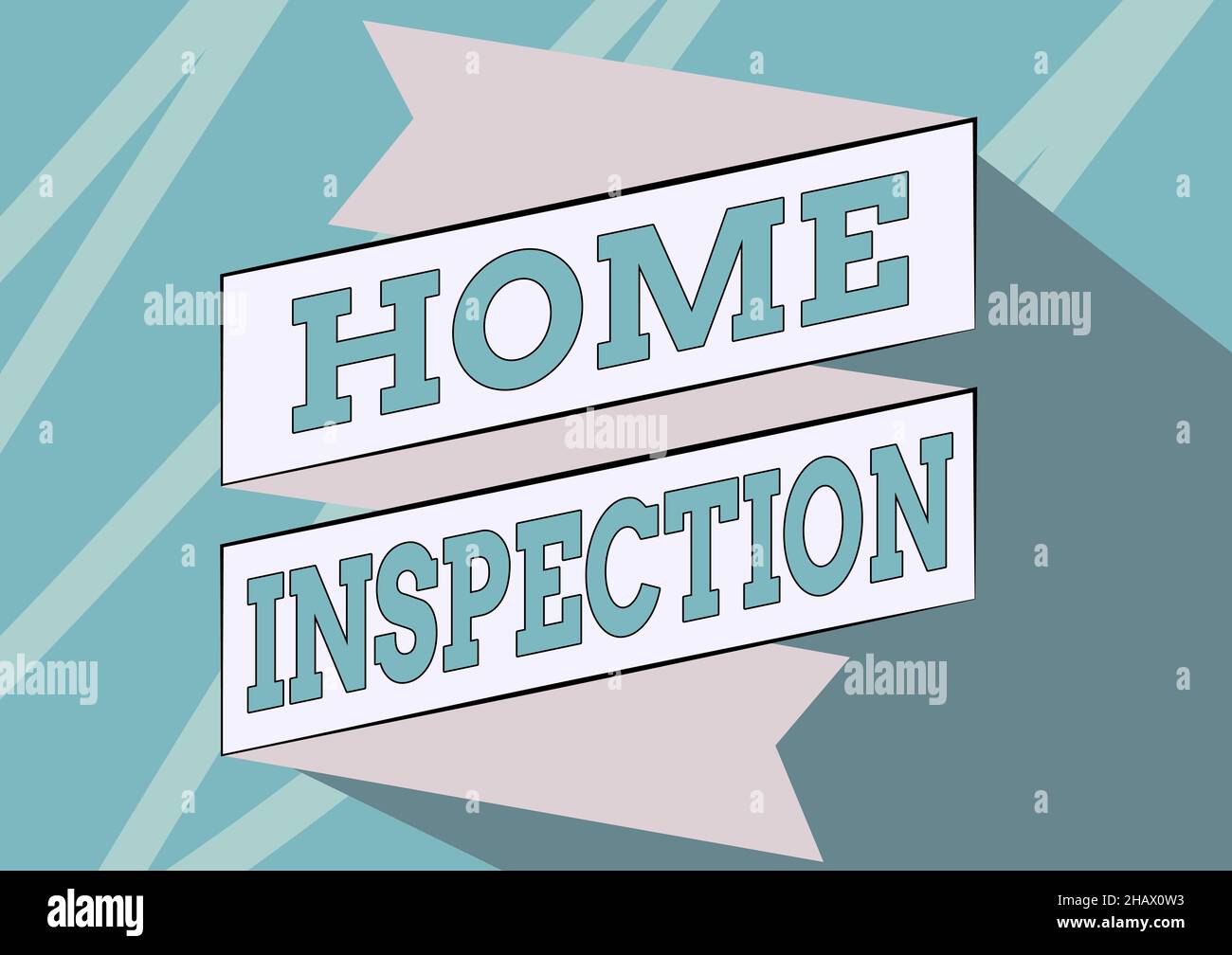 Hand writing sign Home Inspection. Business approach Examination of the ...