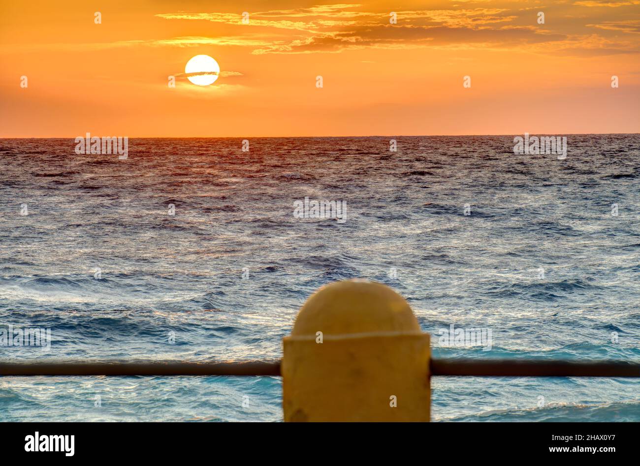 Sunset in Rhodes, HDR Image Stock Photo - Alamy