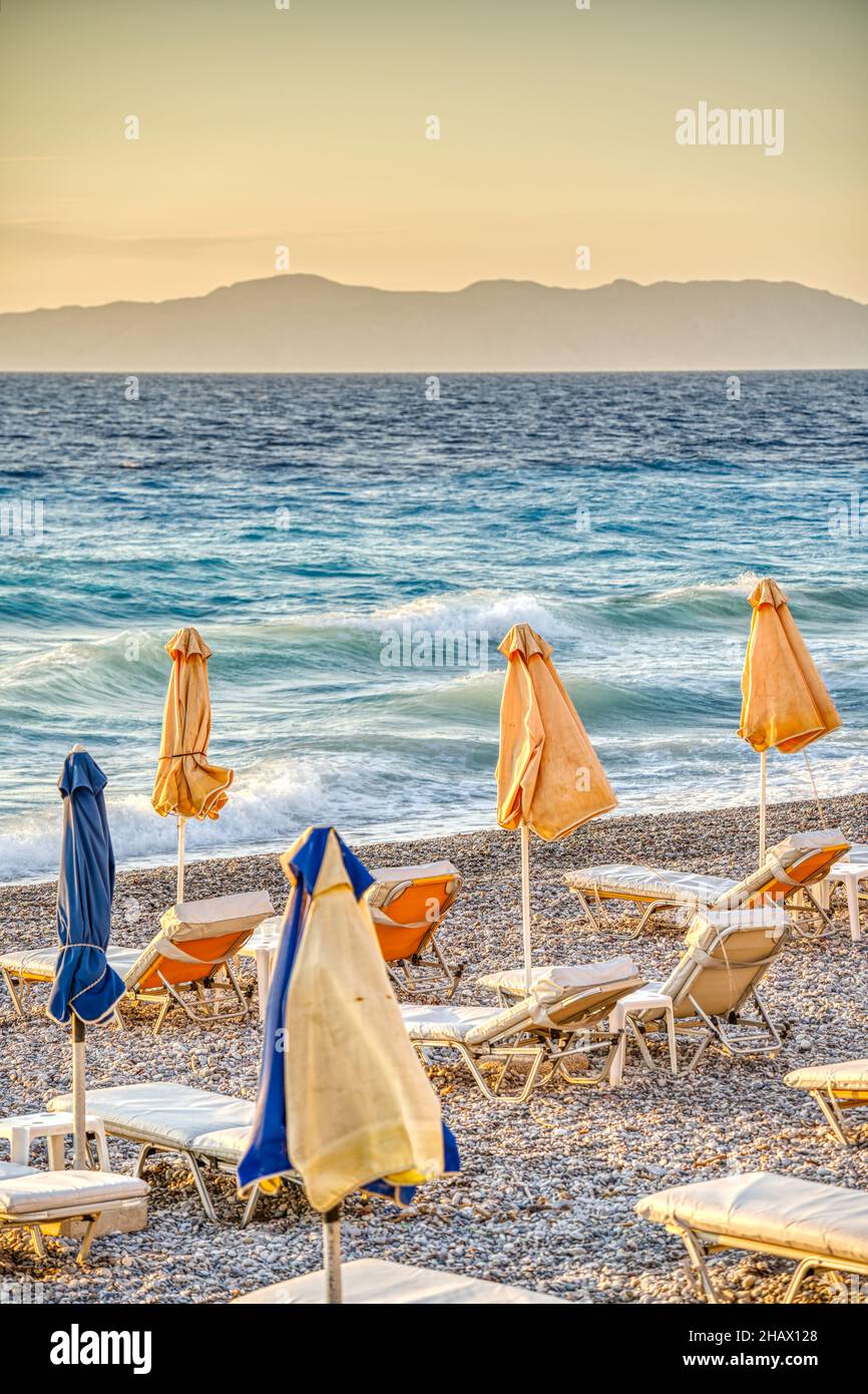 Beaches in rhodes hi-res stock photography and images - Alamy