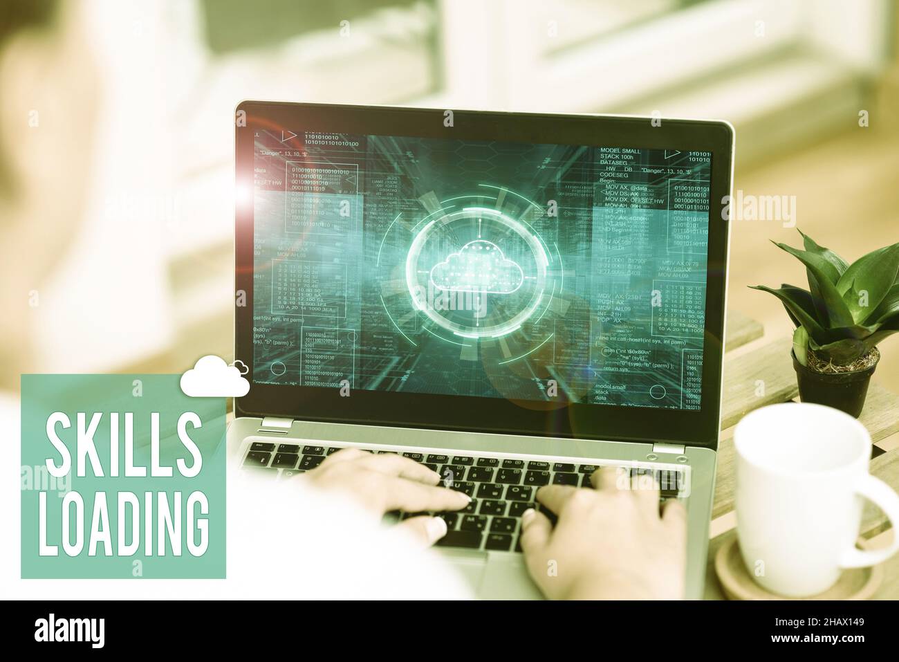 Sign displaying Skills Loading. Business showcase points out the degree of difficulty when ...