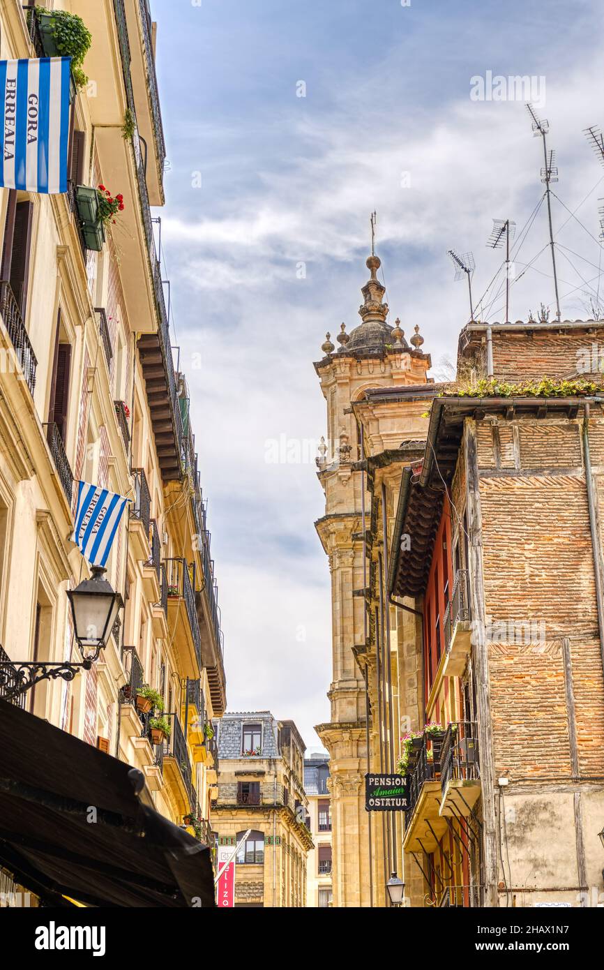 San Sebastian landmarks, HDR Image Stock Photo - Alamy