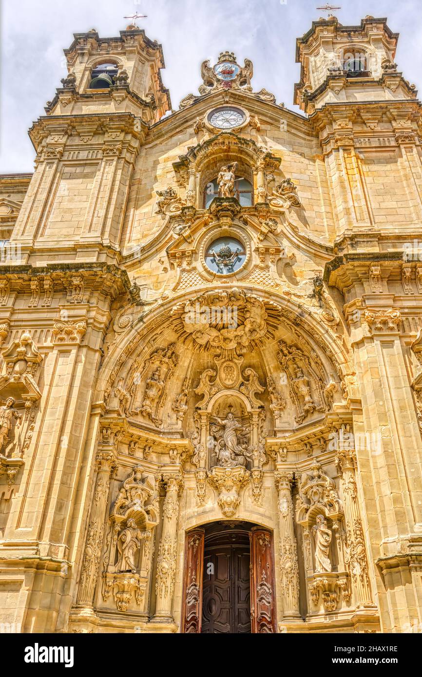 San Sebastian landmarks, HDR Image Stock Photo - Alamy
