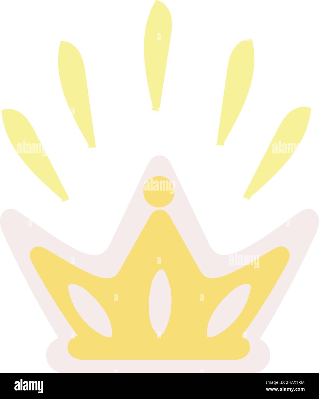 Cute golden shiny crown. Little princess tiara Stock Vector Image & Art ...