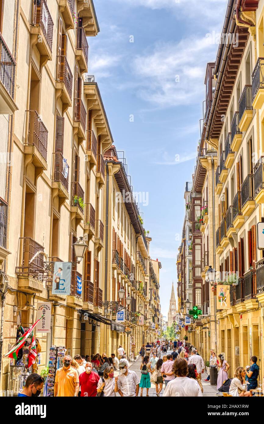 San Sebastian landmarks, HDR Image Stock Photo - Alamy