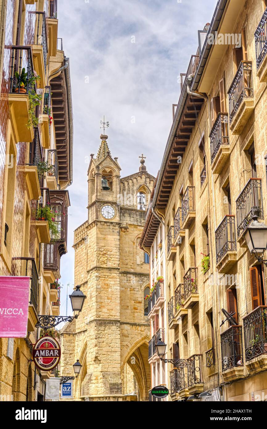 San Sebastian landmarks, HDR Image Stock Photo - Alamy
