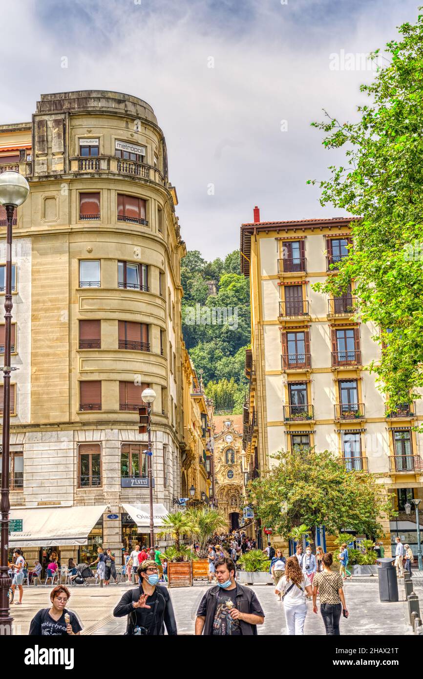 San Sebastian landmarks, HDR Image Stock Photo - Alamy