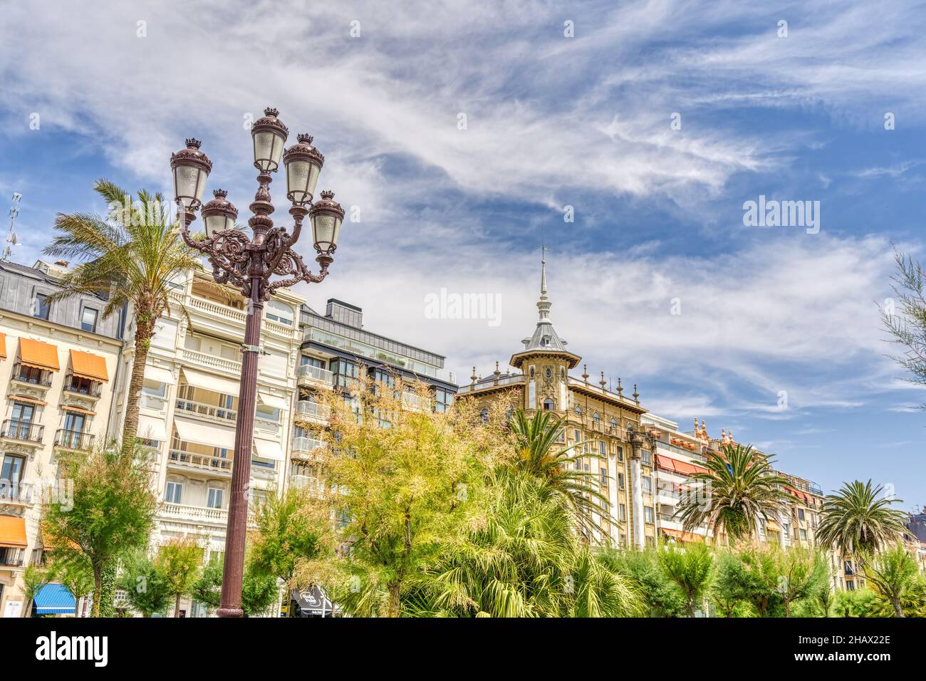 San Sebastian landmarks, HDR Image Stock Photo - Alamy