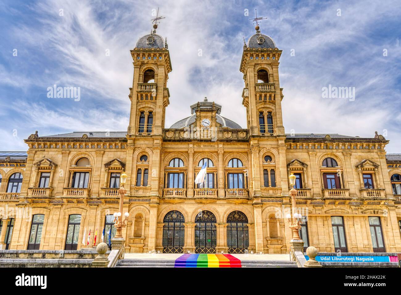 San Sebastian landmarks, HDR Image Stock Photo - Alamy