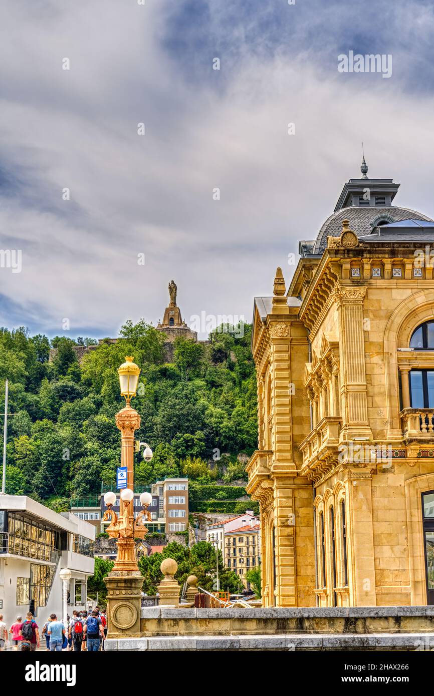 San Sebastian landmarks, HDR Image Stock Photo - Alamy