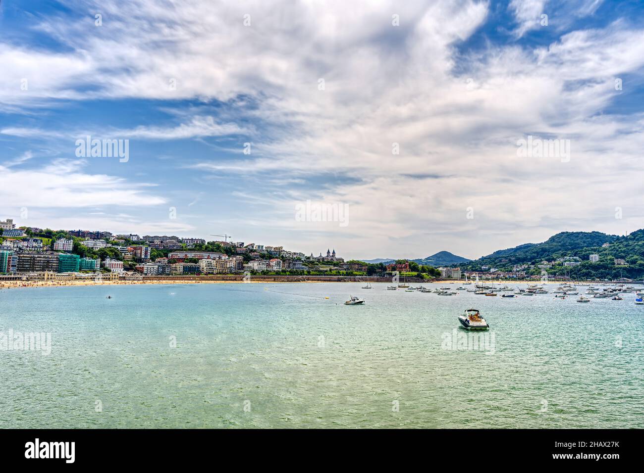 San Sebastian landmarks, HDR Image Stock Photo - Alamy