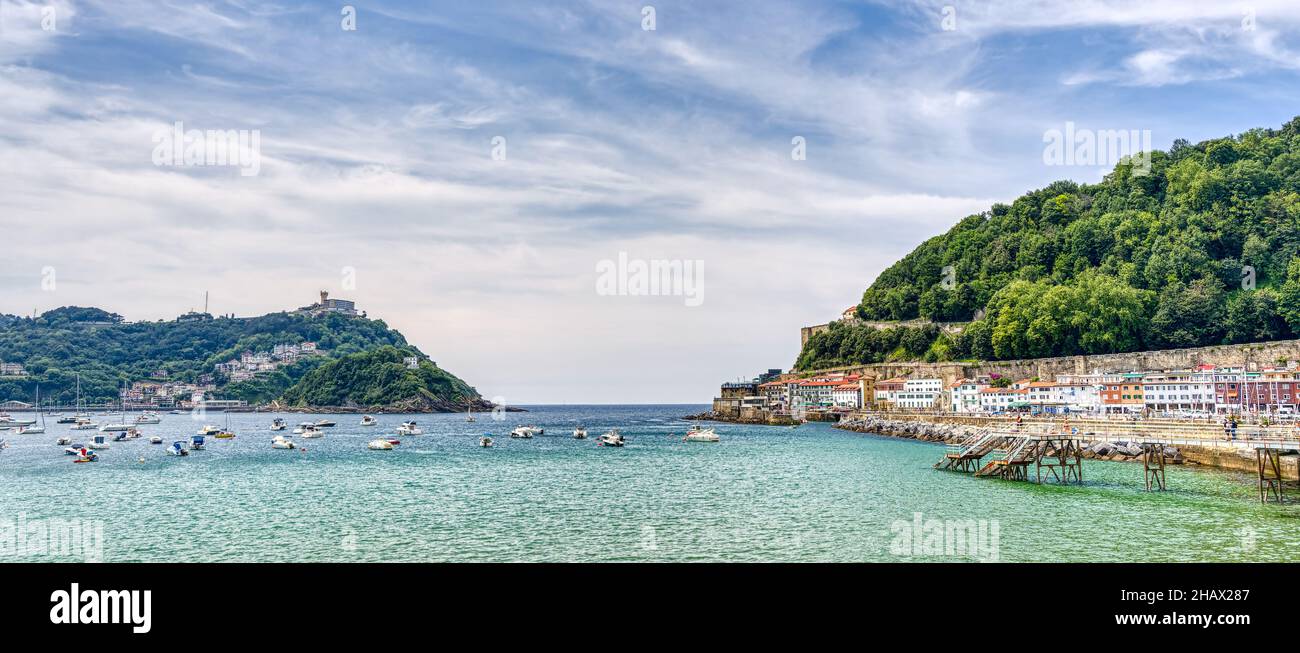 San Sebastian landmarks, HDR Image Stock Photo - Alamy