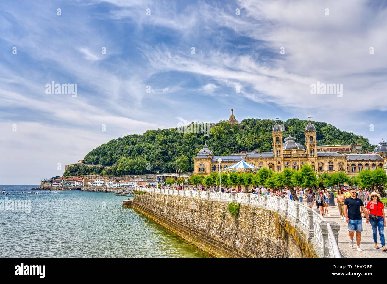 San Sebastian landmarks, HDR Image Stock Photo - Alamy
