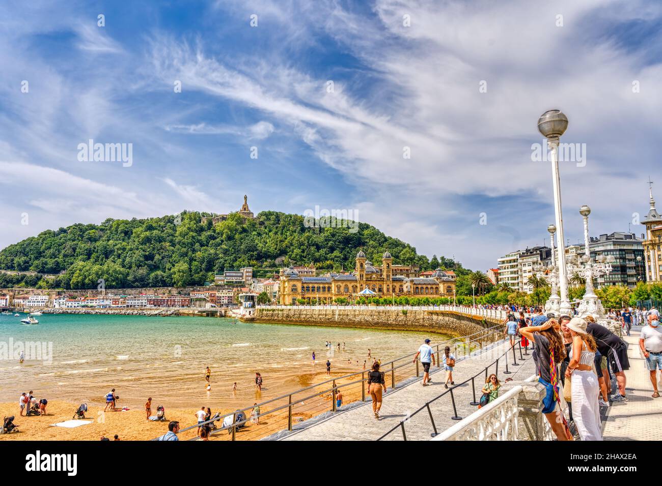 San Sebastian landmarks, HDR Image Stock Photo - Alamy