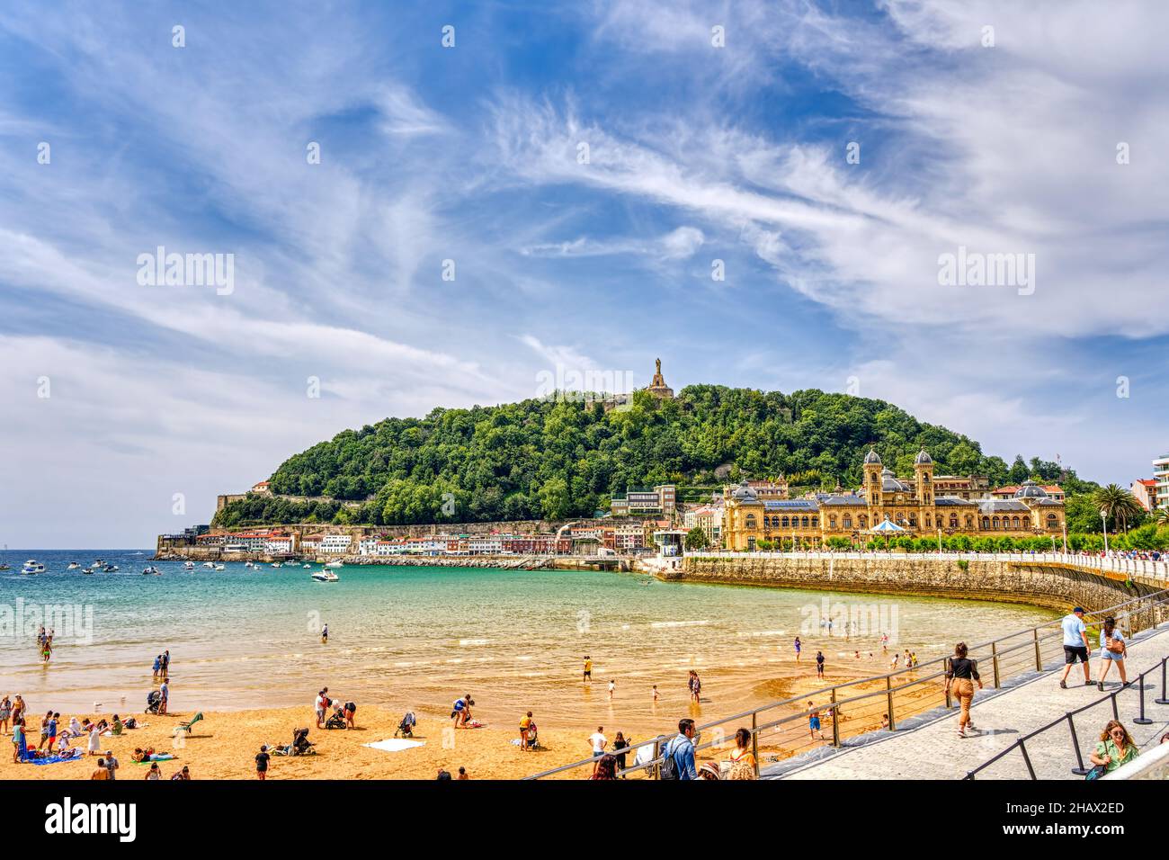 San Sebastian landmarks, HDR Image Stock Photo - Alamy