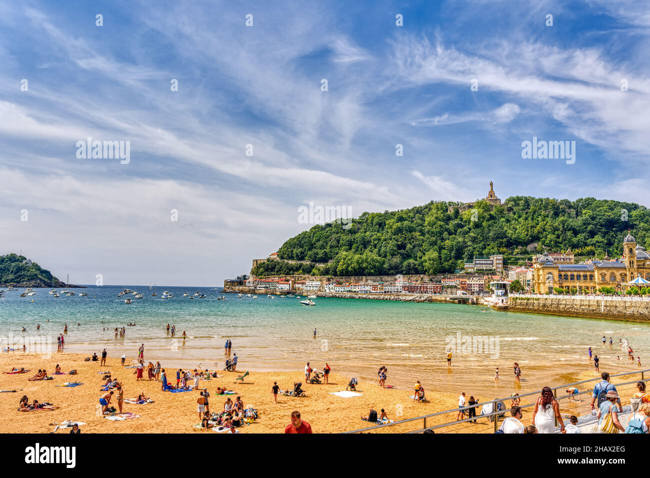 San Sebastian landmarks, HDR Image Stock Photo - Alamy