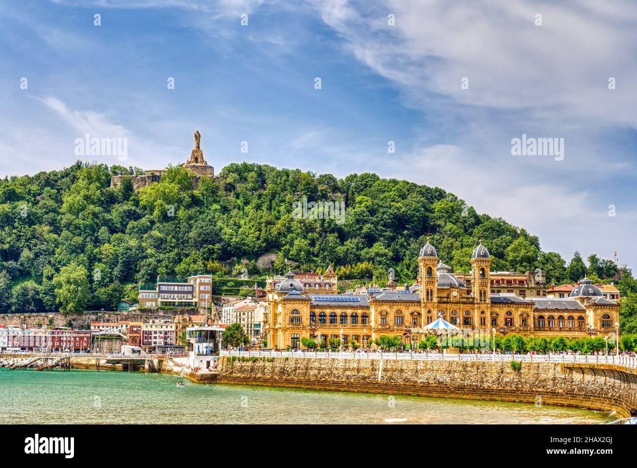 San Sebastian landmarks, HDR Image Stock Photo - Alamy