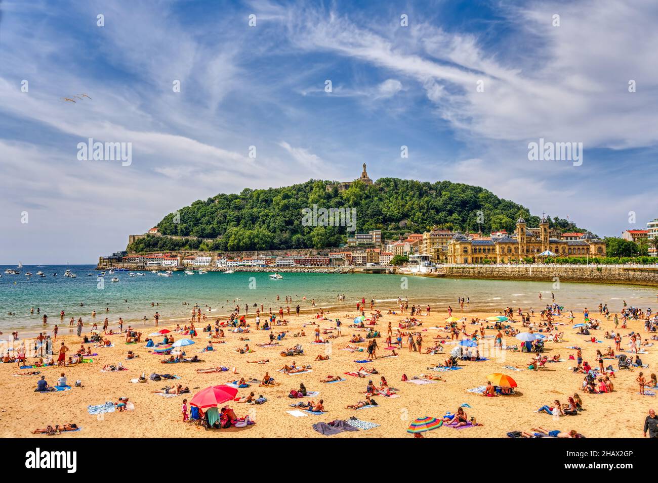 San Sebastian landmarks, HDR Image Stock Photo - Alamy