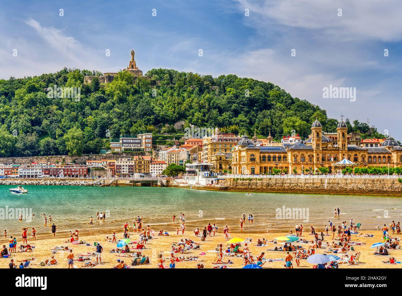 San Sebastian landmarks, HDR Image Stock Photo - Alamy