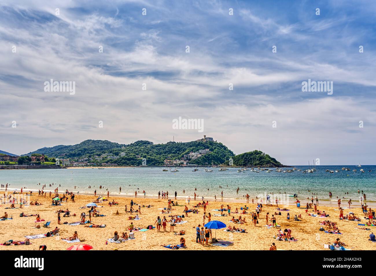 San Sebastian landmarks, HDR Image Stock Photo - Alamy