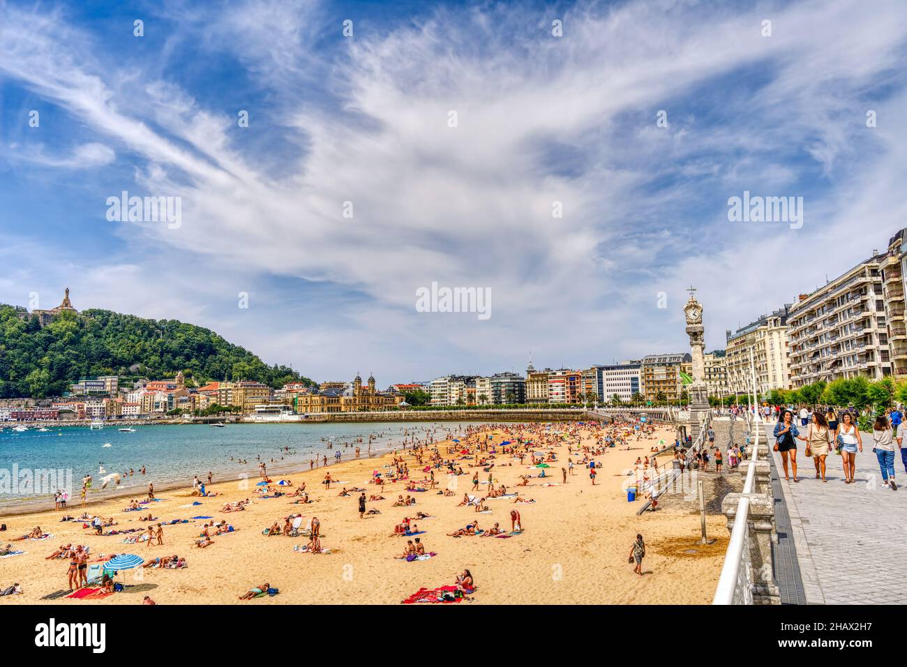 San Sebastian landmarks, HDR Image Stock Photo - Alamy