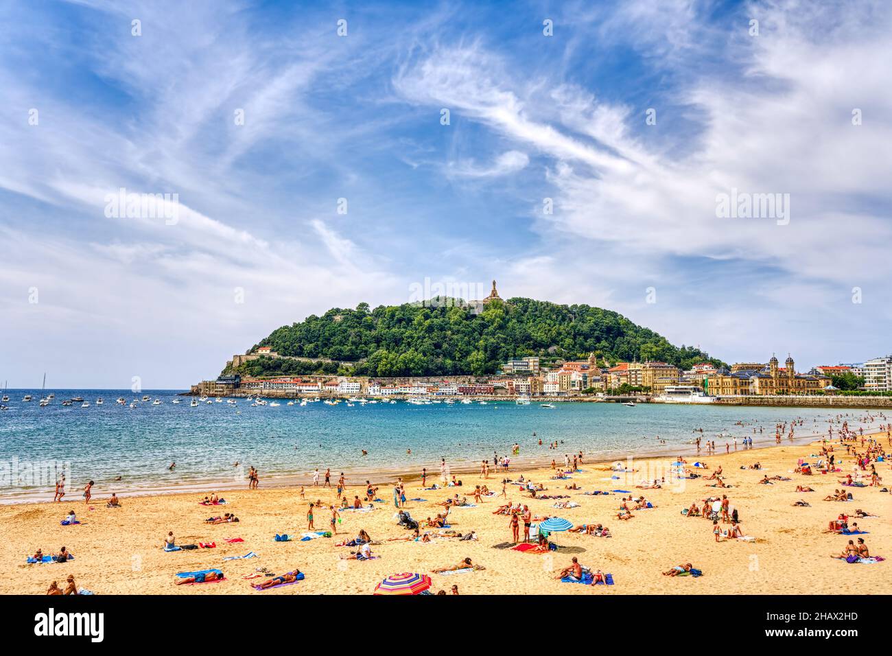 San Sebastian landmarks, HDR Image Stock Photo - Alamy