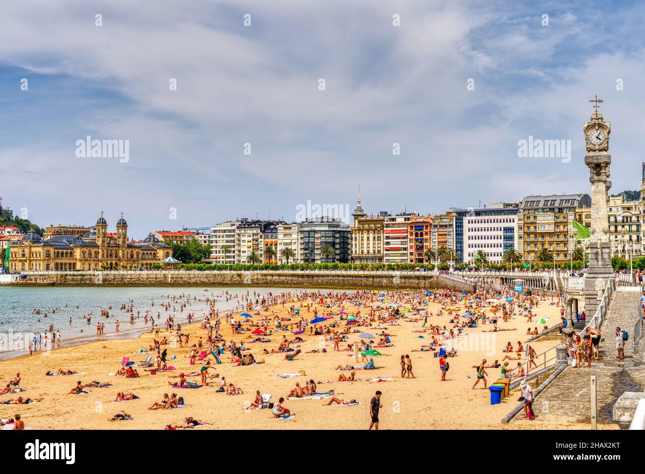 San Sebastian landmarks, HDR Image Stock Photo - Alamy