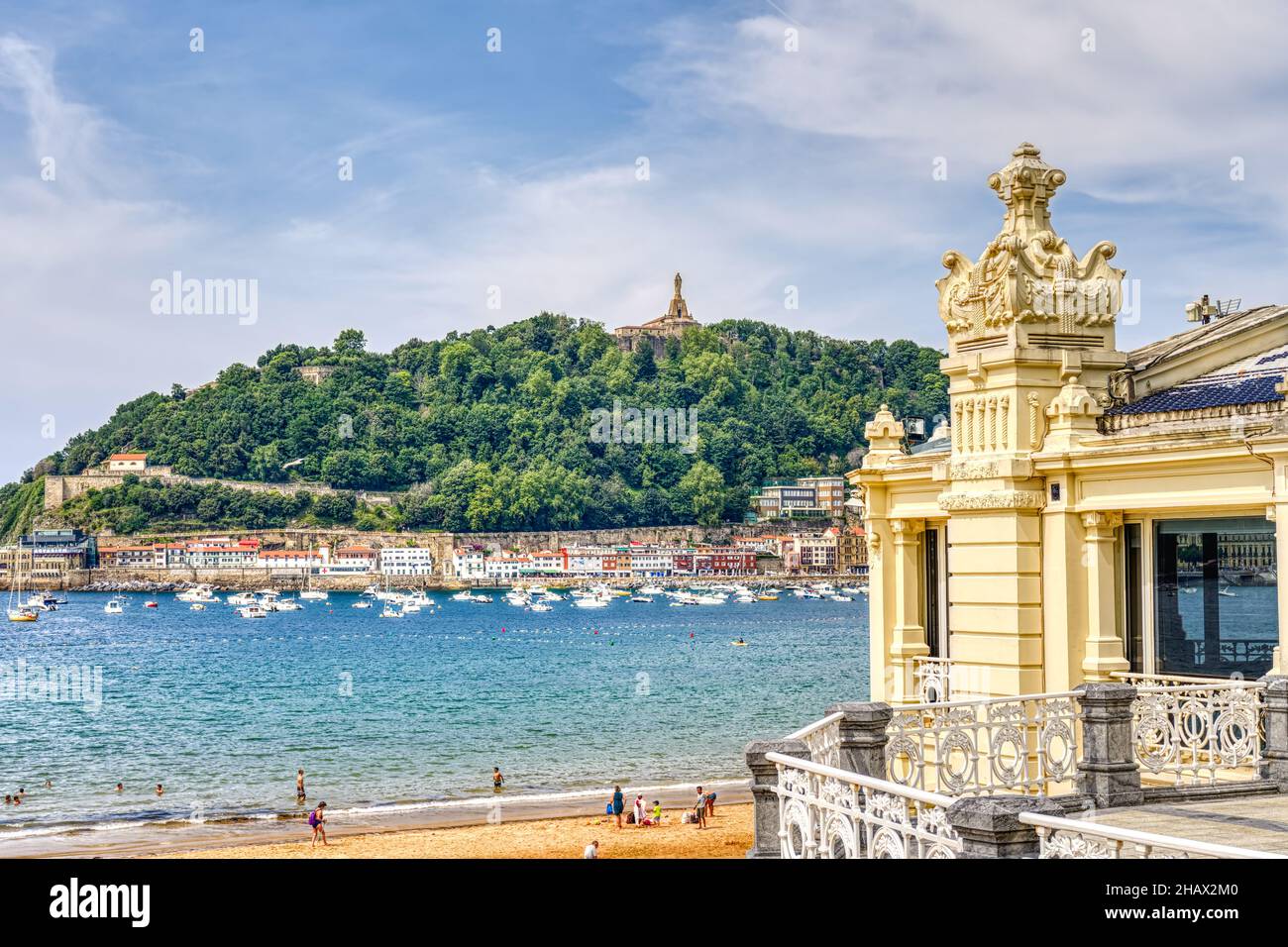 San Sebastian landmarks, HDR Image Stock Photo - Alamy