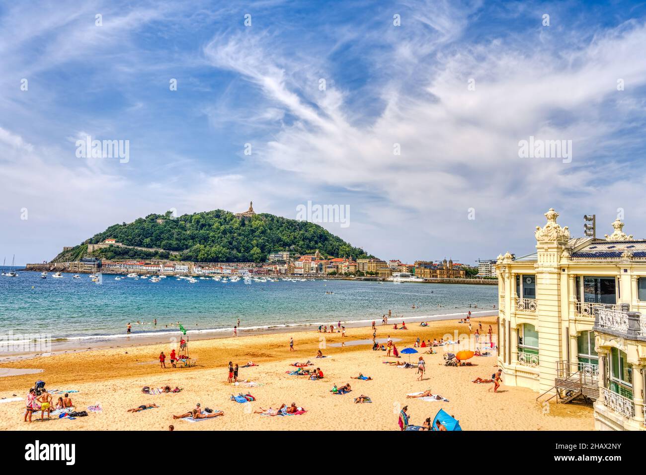 San Sebastian landmarks, HDR Image Stock Photo - Alamy