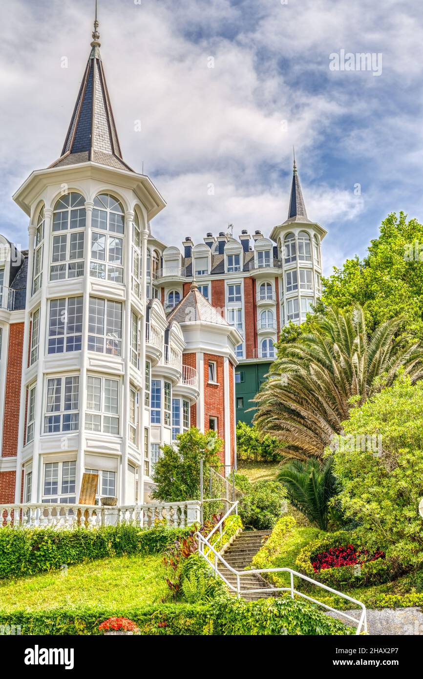 San Sebastian landmarks, HDR Image Stock Photo - Alamy
