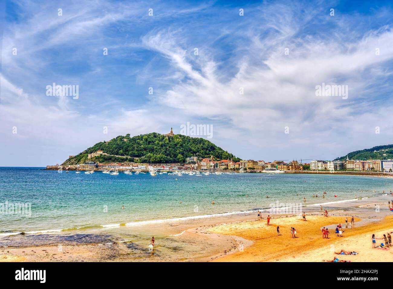 San Sebastian landmarks, HDR Image Stock Photo - Alamy