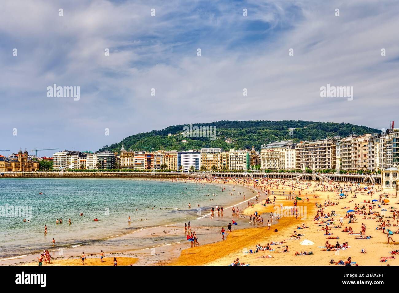 San Sebastian landmarks, HDR Image Stock Photo - Alamy