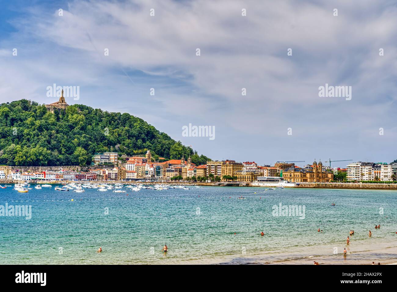 San Sebastian landmarks, HDR Image Stock Photo - Alamy