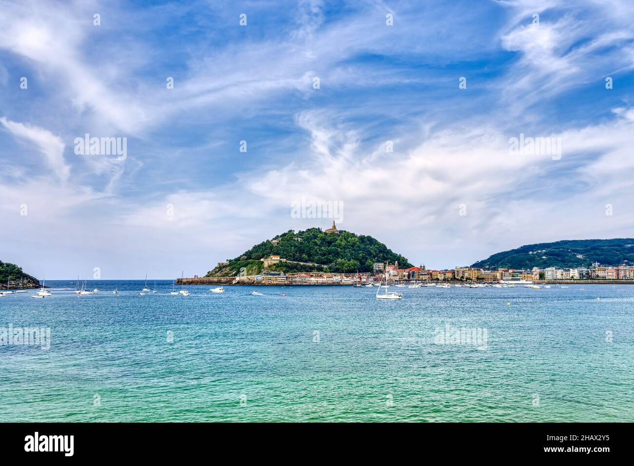 San Sebastian landmarks, HDR Image Stock Photo - Alamy