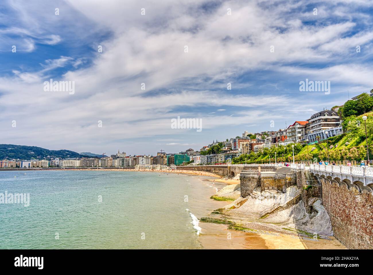 San Sebastian landmarks, HDR Image Stock Photo - Alamy