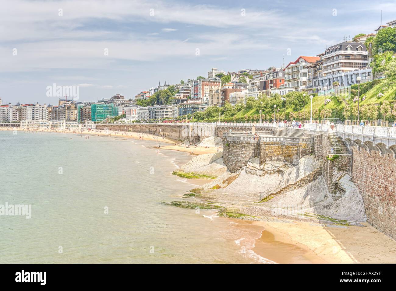 San Sebastian landmarks, HDR Image Stock Photo - Alamy