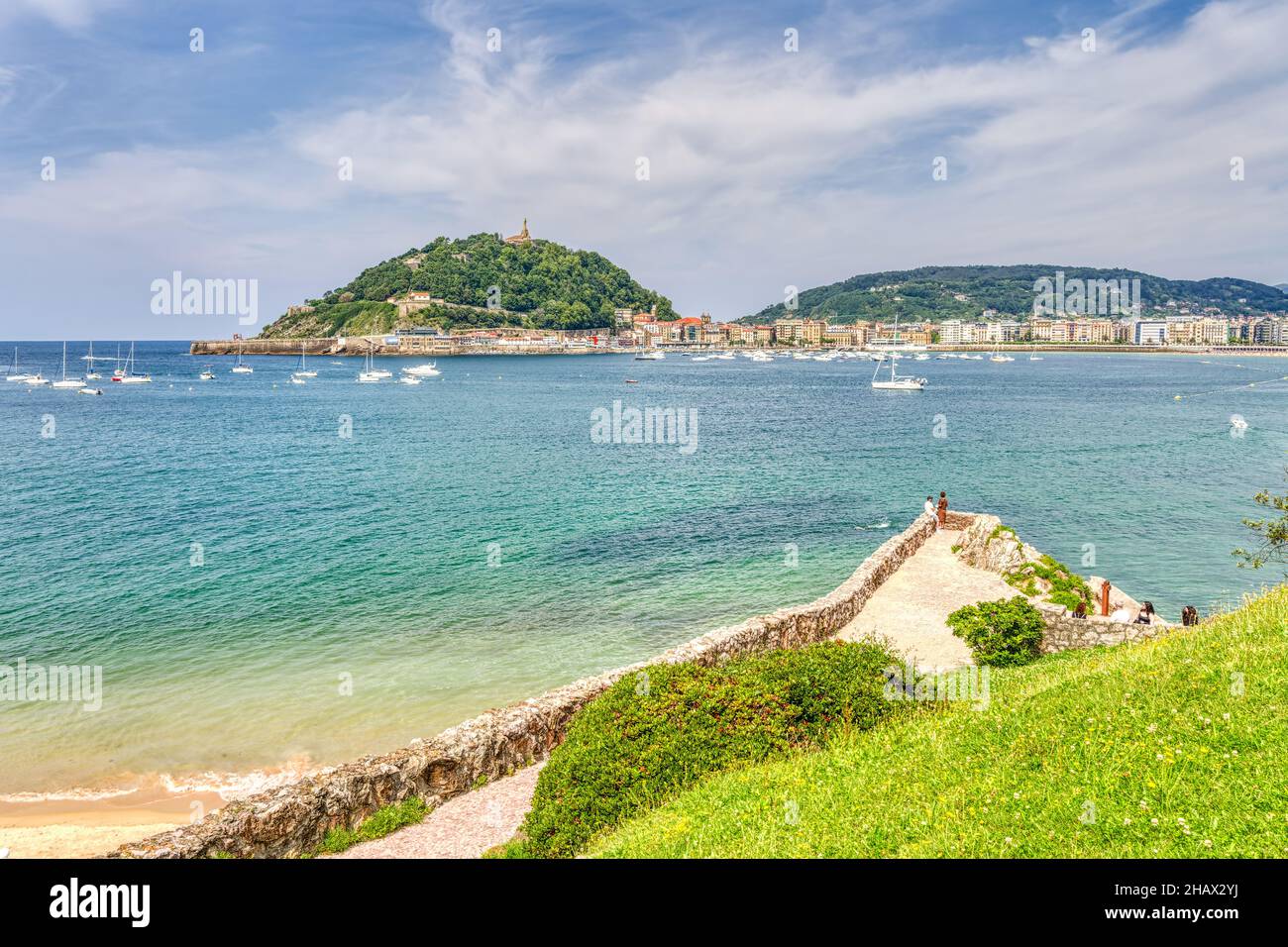 San Sebastian landmarks, HDR Image Stock Photo - Alamy