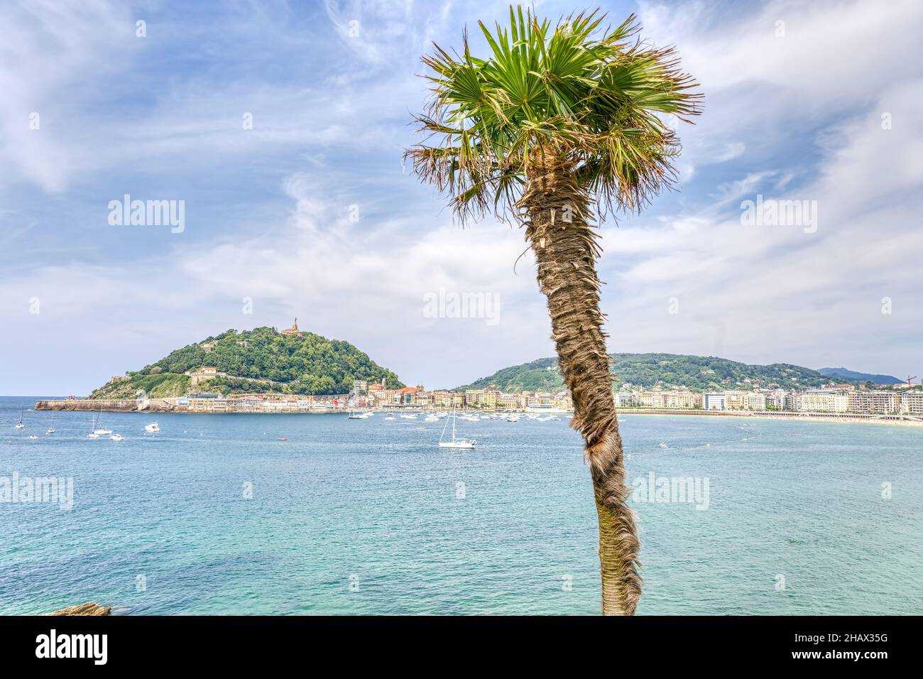 San Sebastian landmarks, HDR Image Stock Photo - Alamy