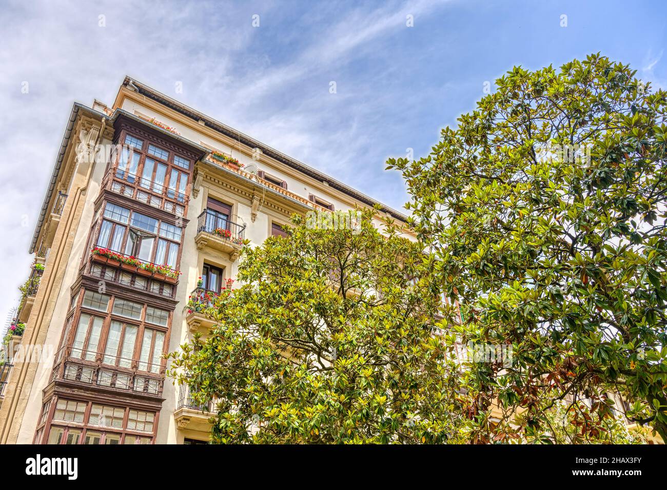 San Sebastian landmarks, HDR Image Stock Photo - Alamy