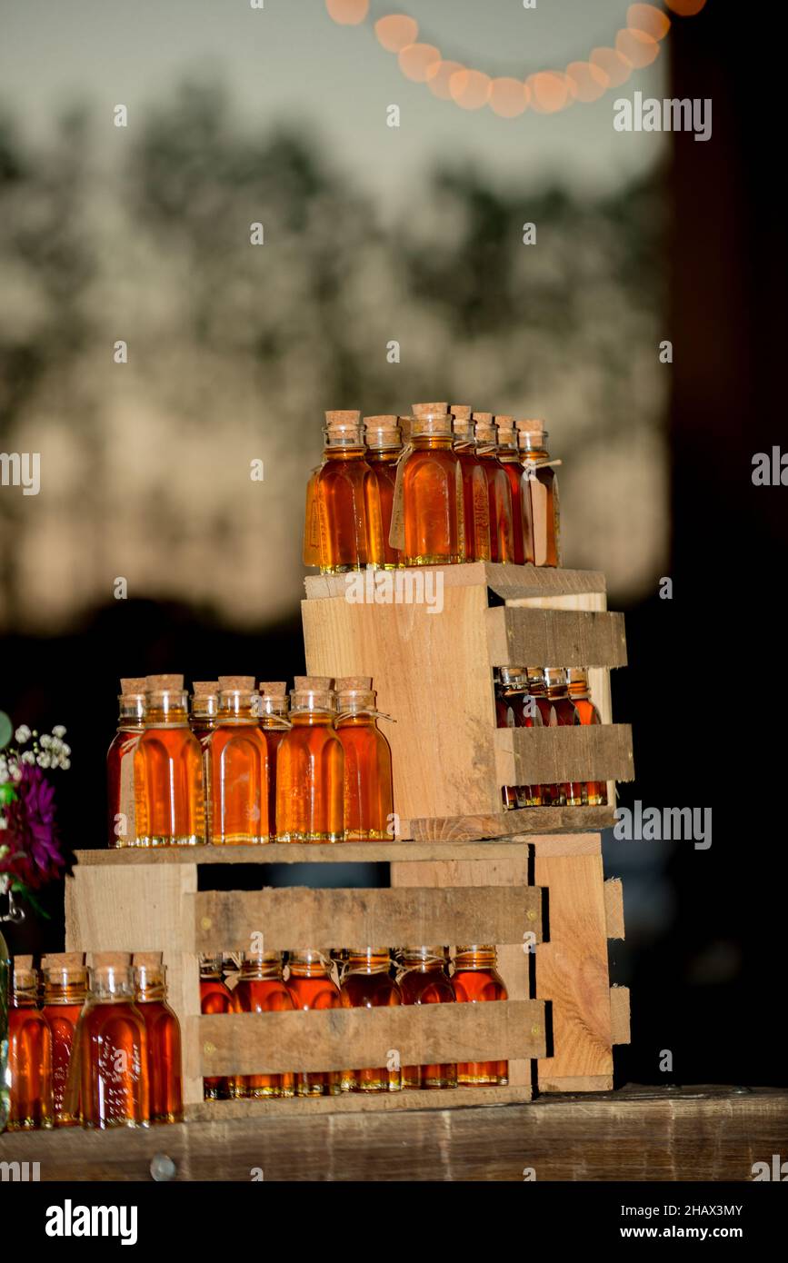 Crated honey bottles hi-res stock photography and images - Alamy