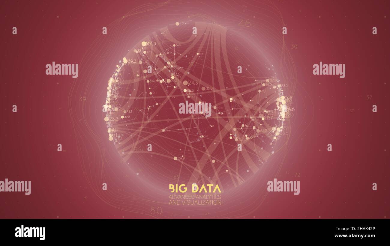 Big data visualization. Futuristic infographic. Information aesthetic ...