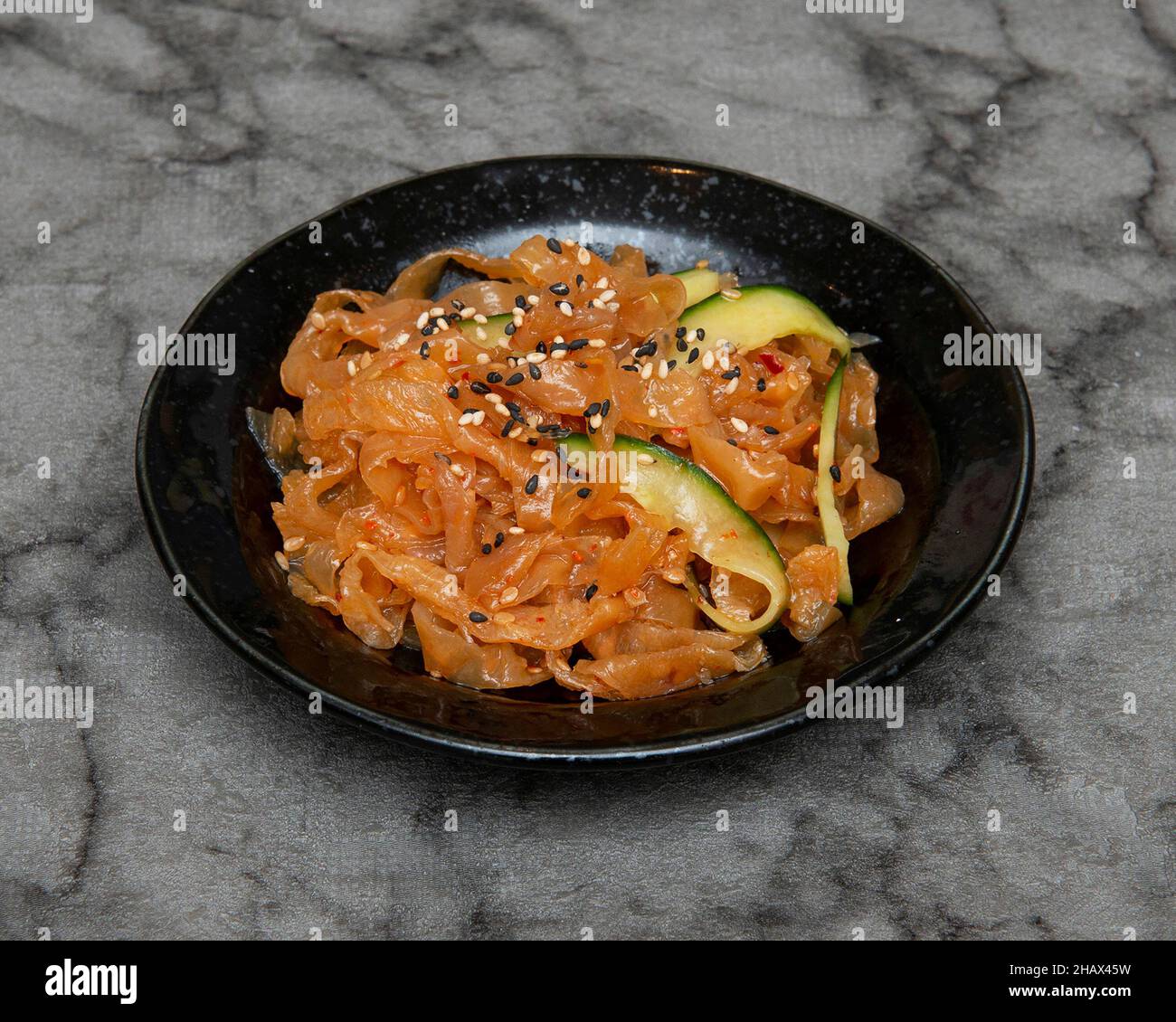 Jellyfish salad Japanese food Stock Photo - Alamy